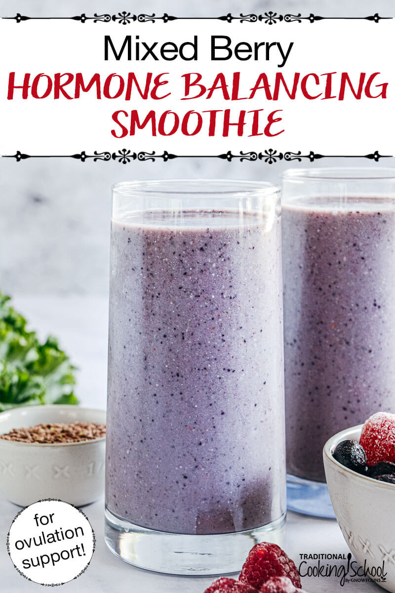 Mixed Berry Hormone Balancing Smoothie For Ovulation