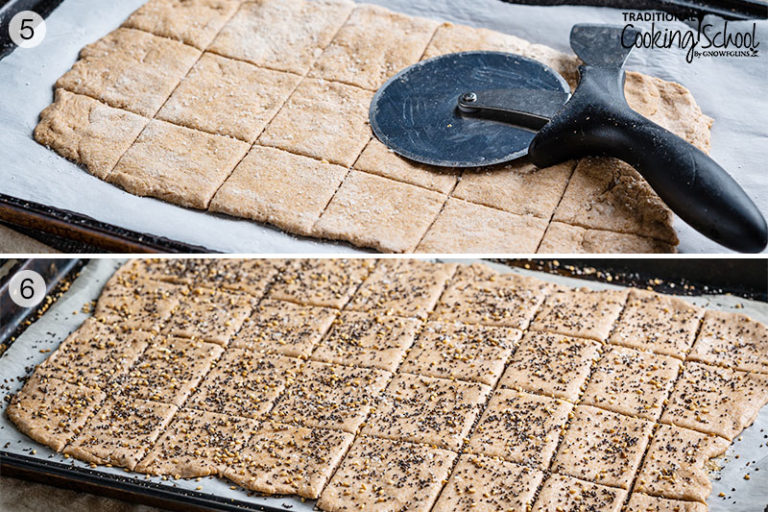 Homemade Crackers Made With Sprouted Spelt Flour