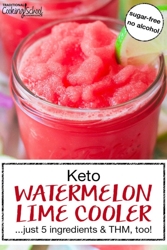 Keto Watermelon-Lime Cooler {just 5 ingredients & THM, too!}